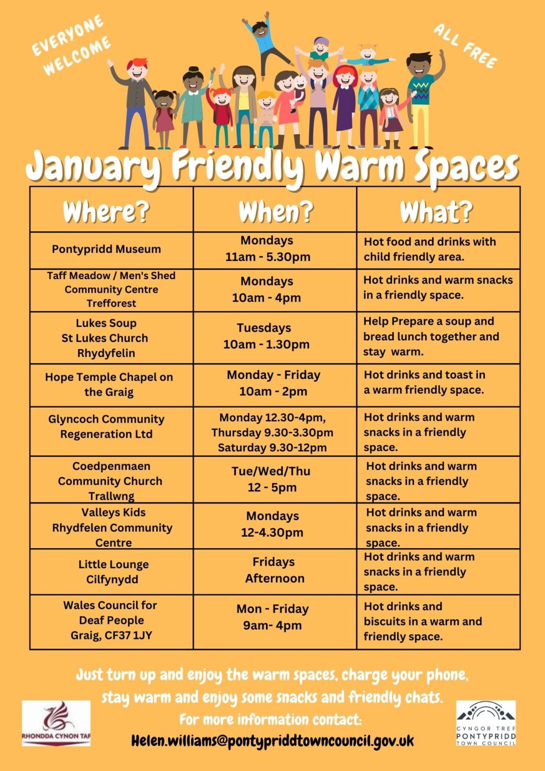 Pontypridd Warm Spaces – Ponty Pages Magazine | Local Advertising ...